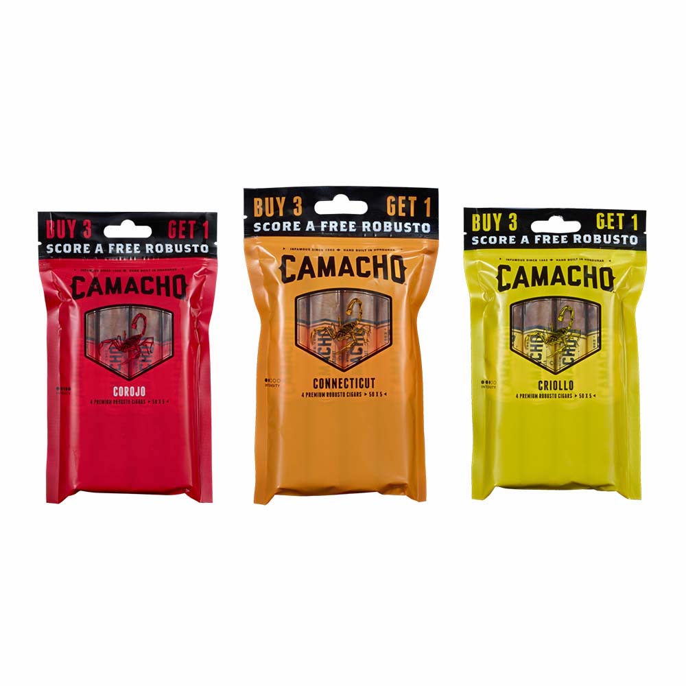 Camacho Fresh Pack (4ct pack) - Renegade Cigars